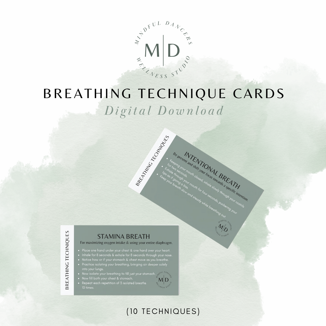 Breathing Technique Cards – Mindful Dancers
